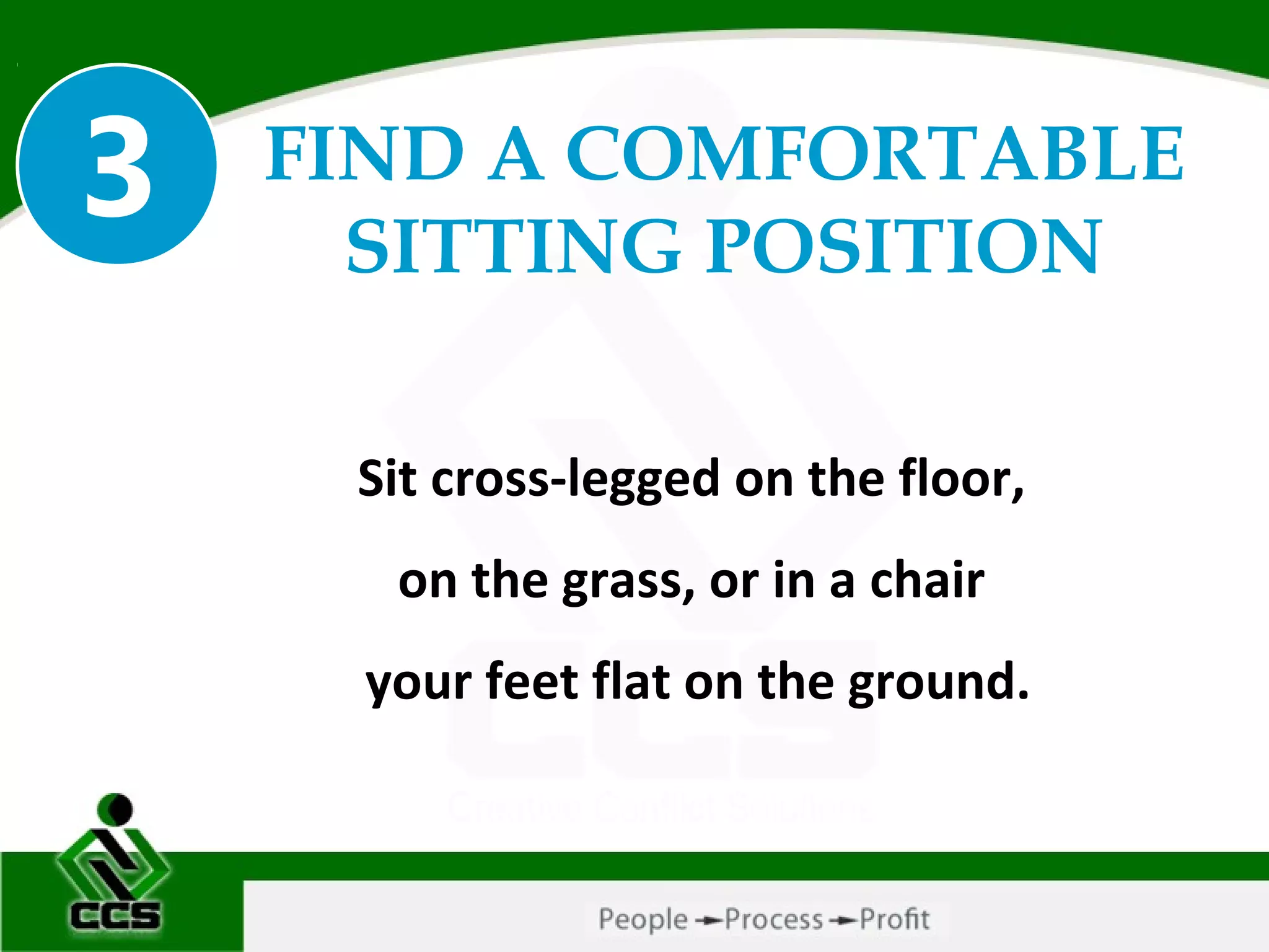 Ten steps to mindfulness meditation | PPT