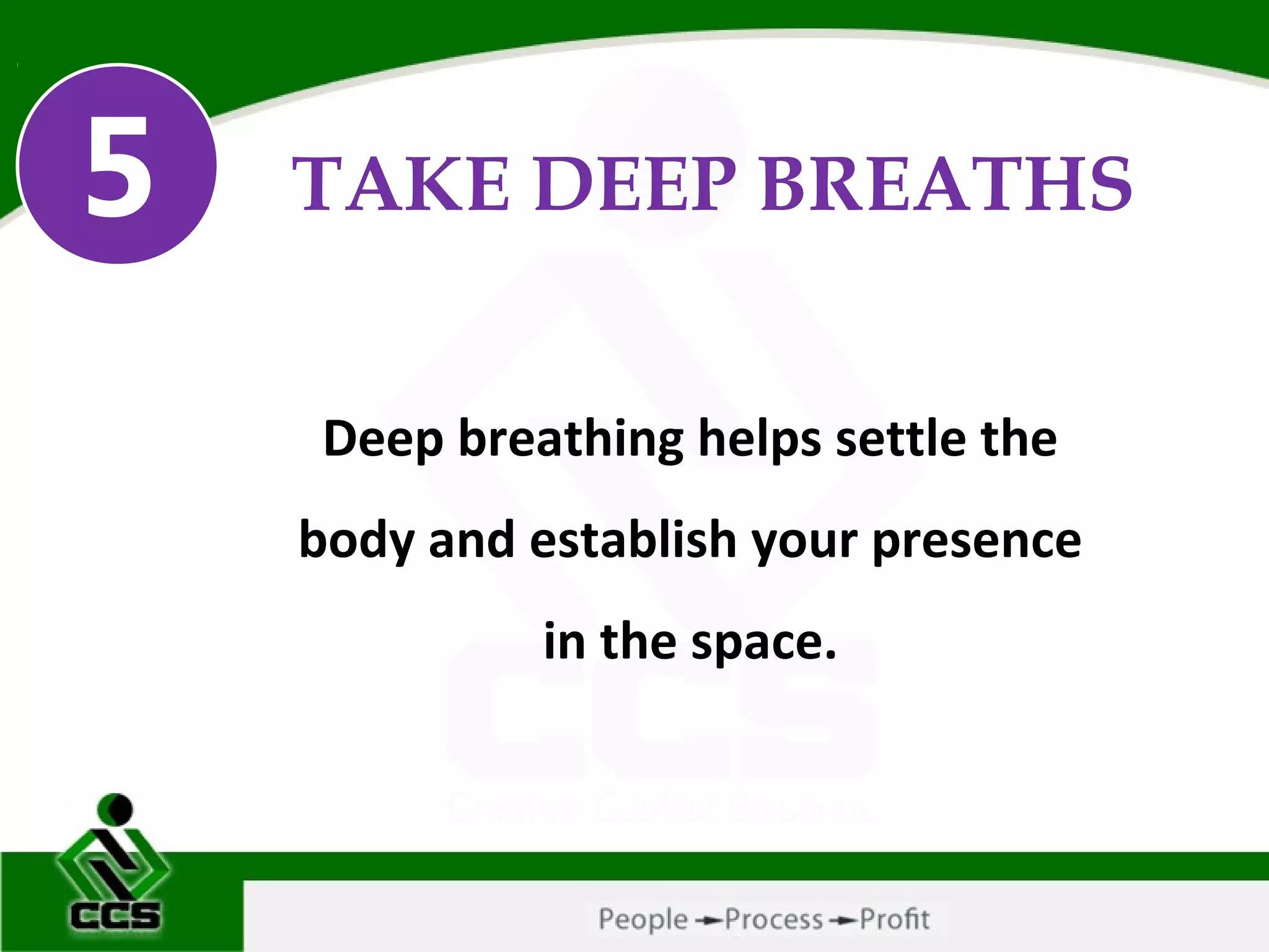 Ten steps to mindfulness meditation | PPT