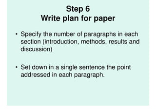 Ten Steps To Publication | PDF