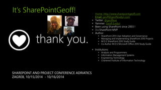 Ten Steps to Creating a SharePoint Support Model - Geoff Evelyn | PPTX