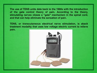 TENS TREATMENT FOR BACK PAIN | PDF | Physical Therapy | Wellness