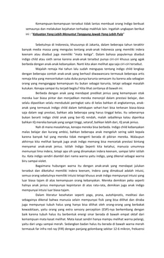 Tentang anak indigo | DOCX