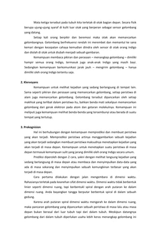 Tentang anak indigo | DOCX