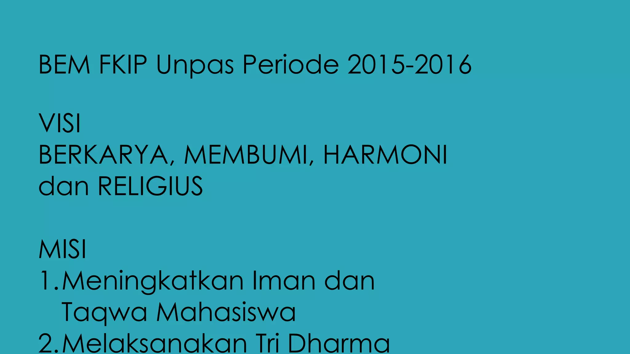 About BEM FKIP Unpas | PPTX