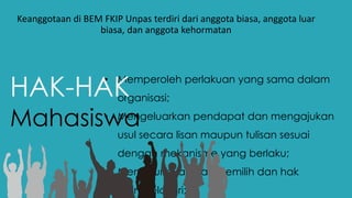 About BEM FKIP Unpas | PPTX