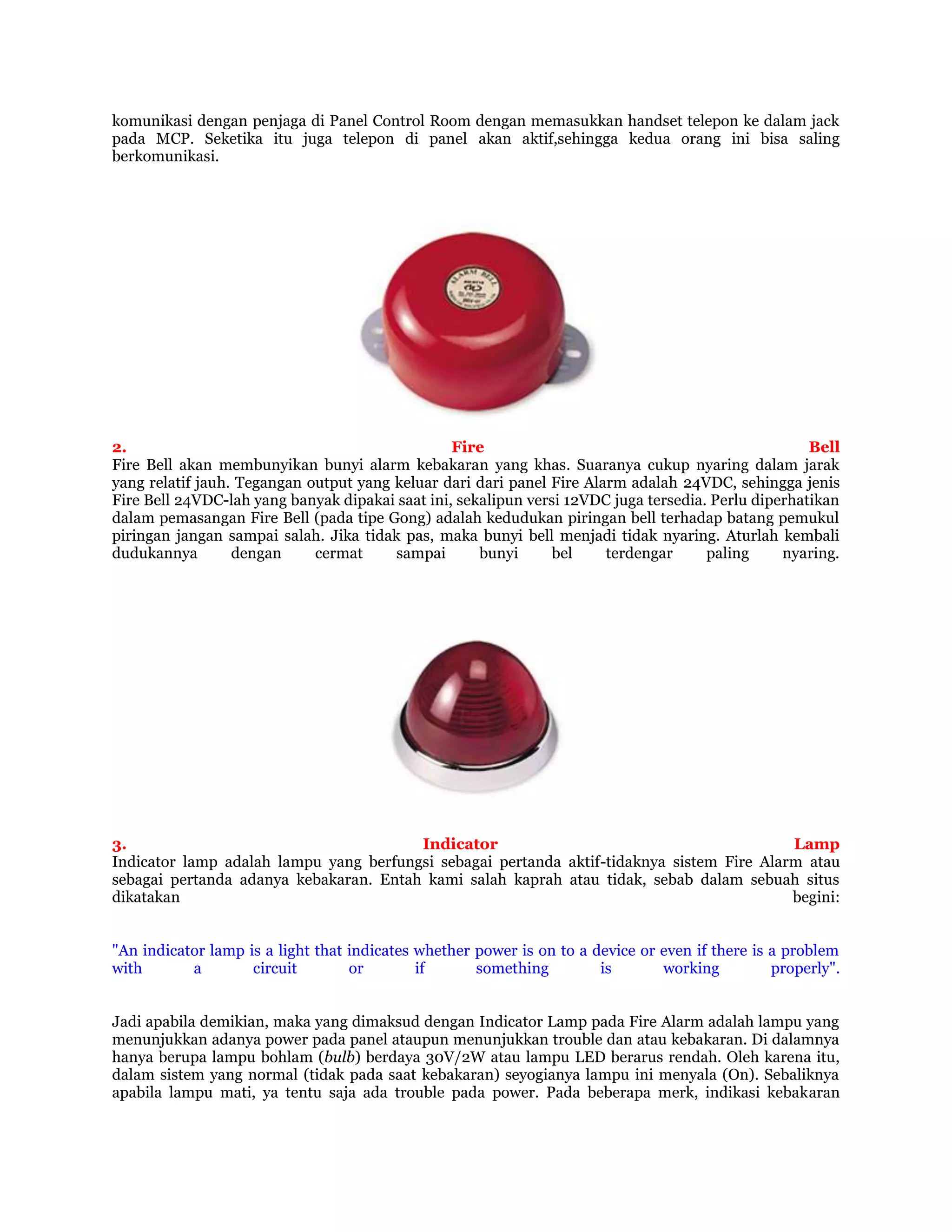 Tentang fire alarm sistem | DOCX