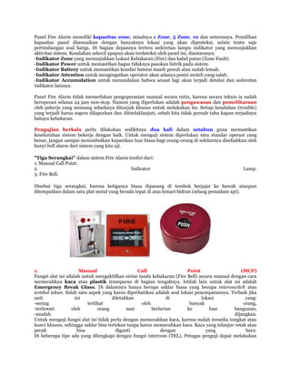 Tentang fire alarm sistem | DOCX