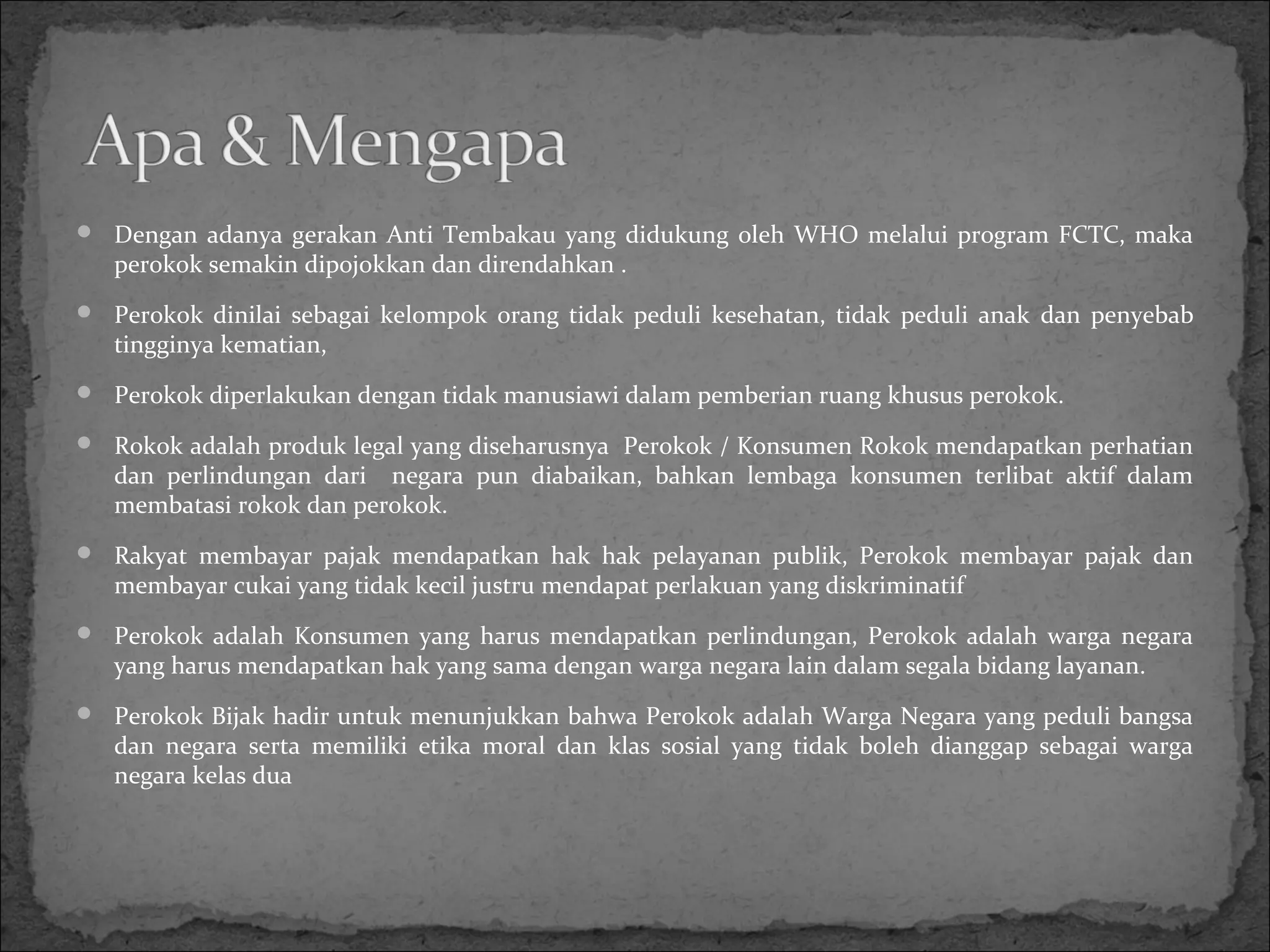 Tentang Perokok Bijak | PPT
