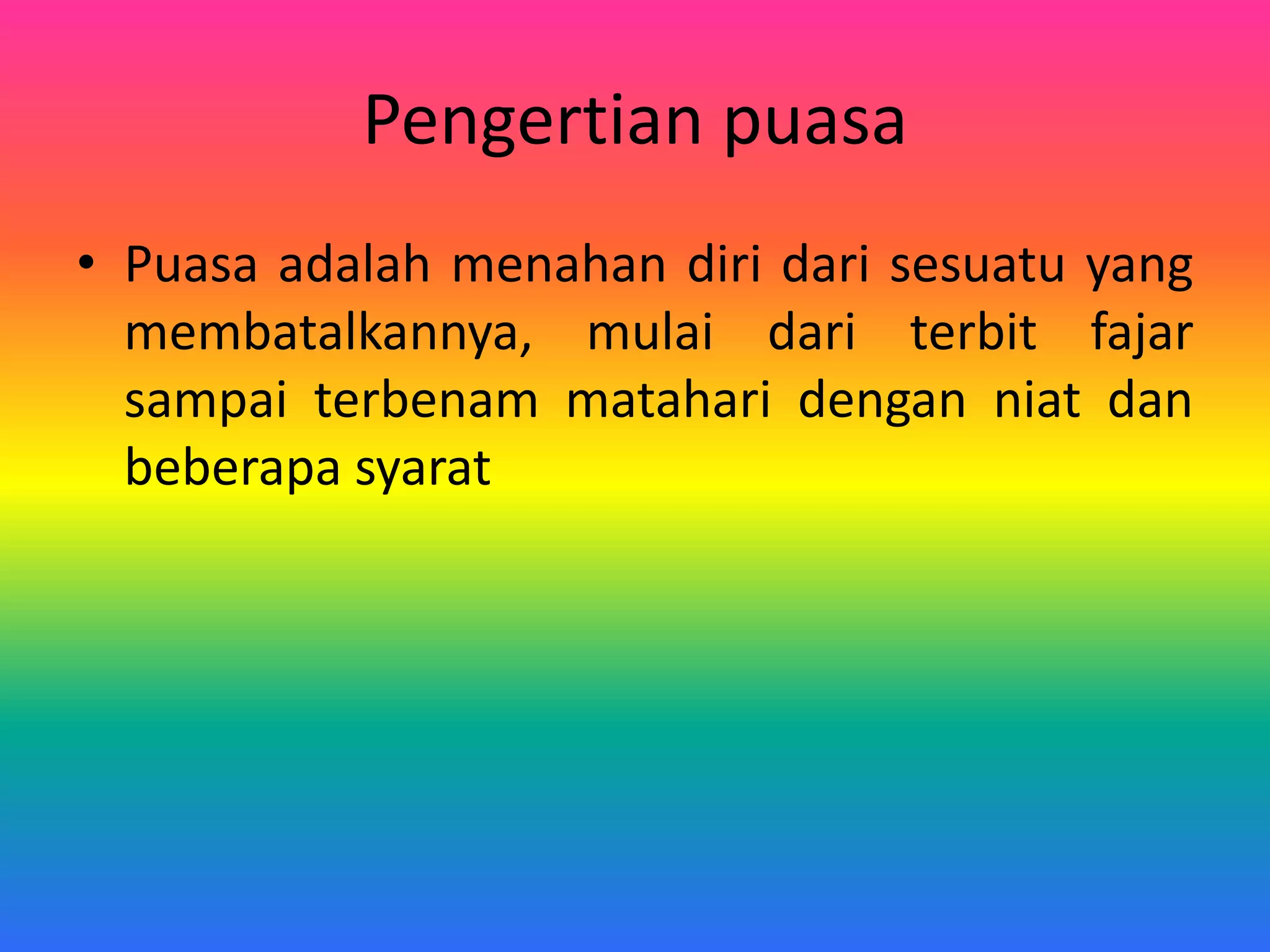Tentang puasa | PPT