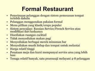 Usaha komersial Tentang Restaurant .ppt
