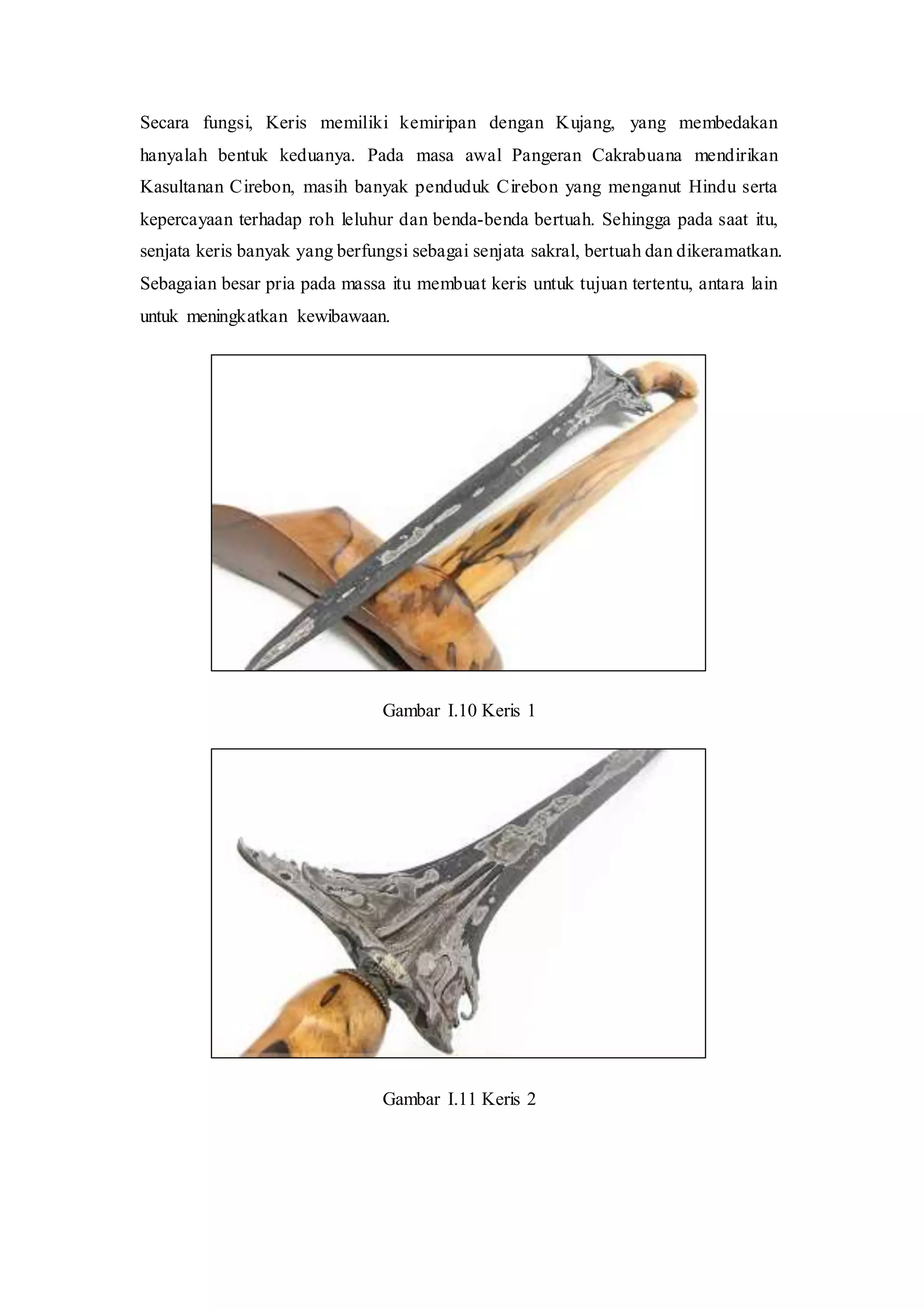 Sekilas tentang senjata tradisional kasultanan cirebon | DOCX
