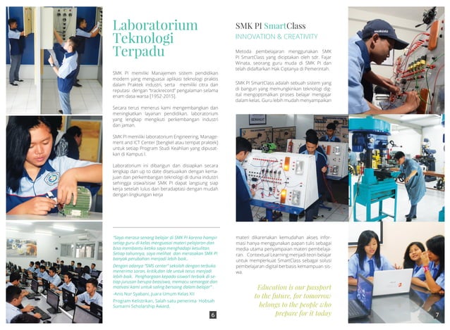 Tentang SMK Prakarya Internasional [SMK PI] | PDF