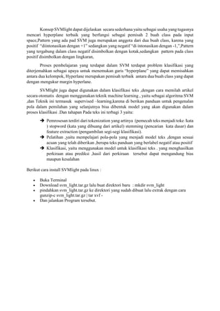 Tentang SVMlight . Pengertian SVMlight | PDF