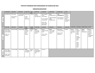 Tentatif program kem perkaderan 2015 | DOCX