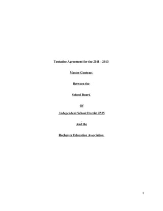 Tentative teachers contract | DOC