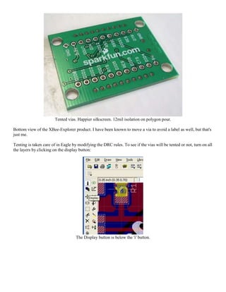 Tented vias manual Eagle | DOCX