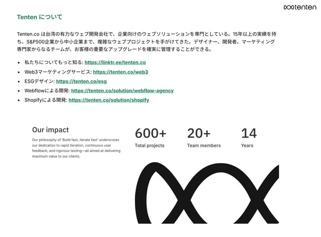 Tenten: AI Driven Creative Solutions [Japan] | PDF