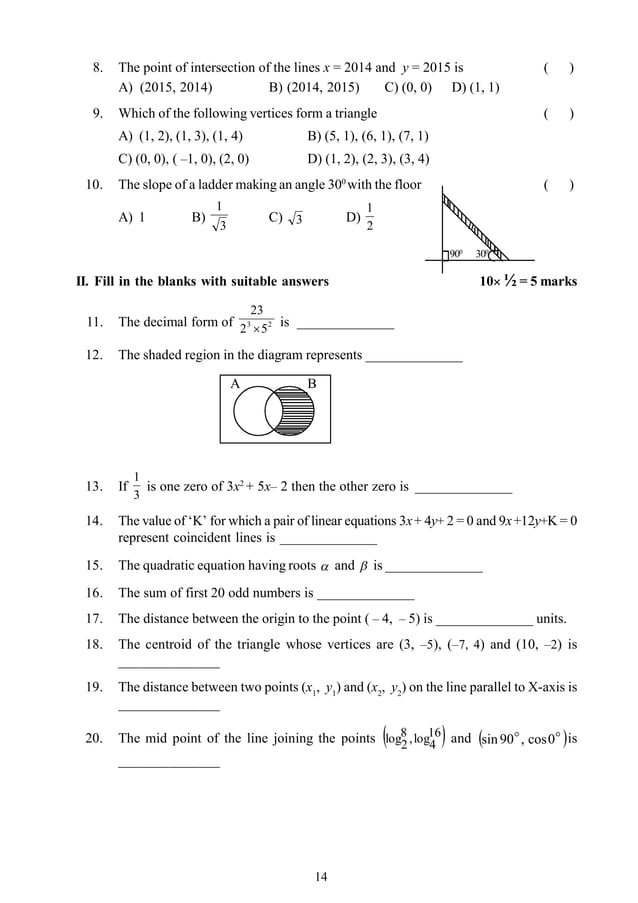 Tenth class-state syllabus-model paper-em-ap-mathematics