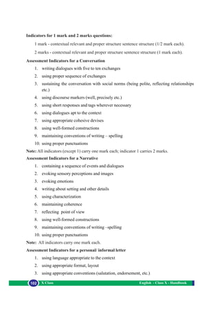 Tenth class-state syllabus-model paper-tm-ts-english | PDF