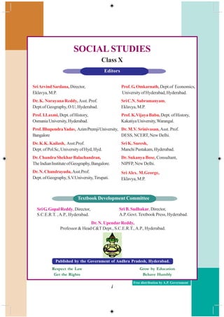 Tenth class state syllabus-text book-em-ap-ts-social studies | PDF