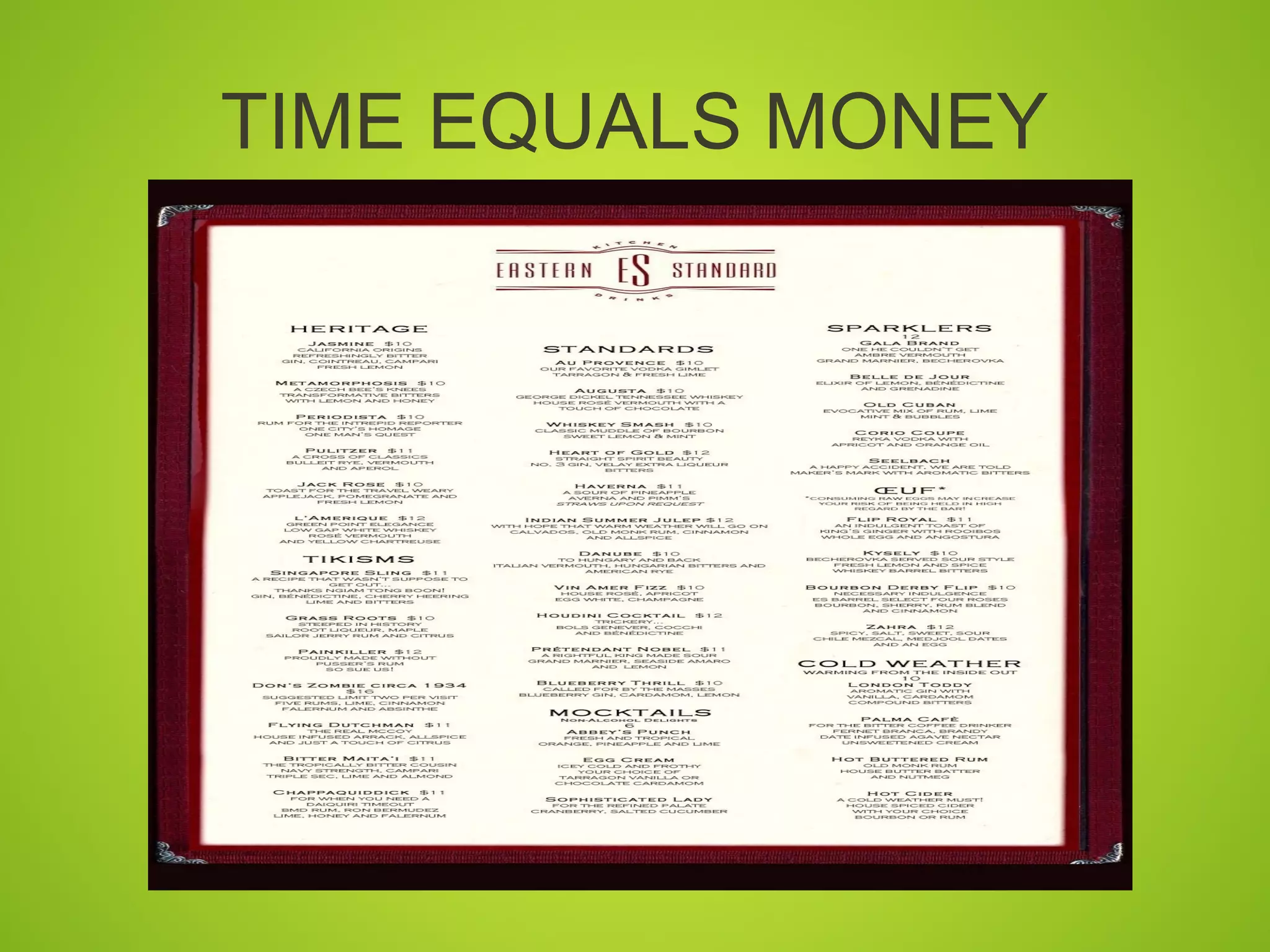 Ten things you can do, to make your bar more money | PPT