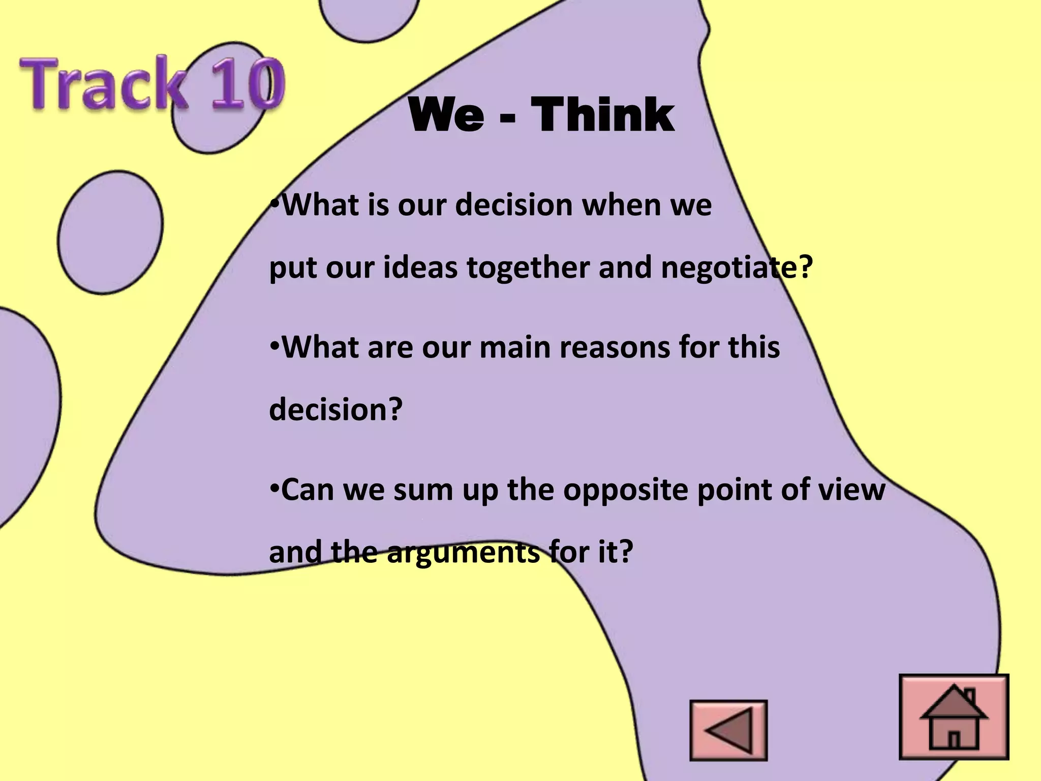 Ten thinking Tracks | PPTX