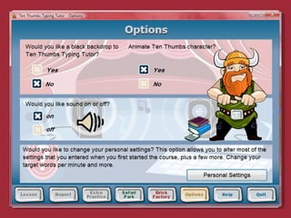 Ten Thumbs Typing Tutor | PPT