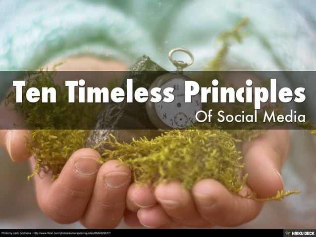 Ten Timeless Principles Of Social Media | PDF