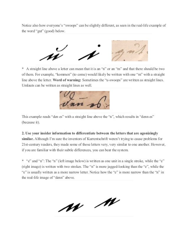 Top Ten Tips for Deciphering Old German Handwriting