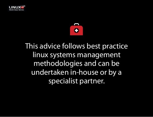 Ten Tips On Linux Systems Management For Sysadmins