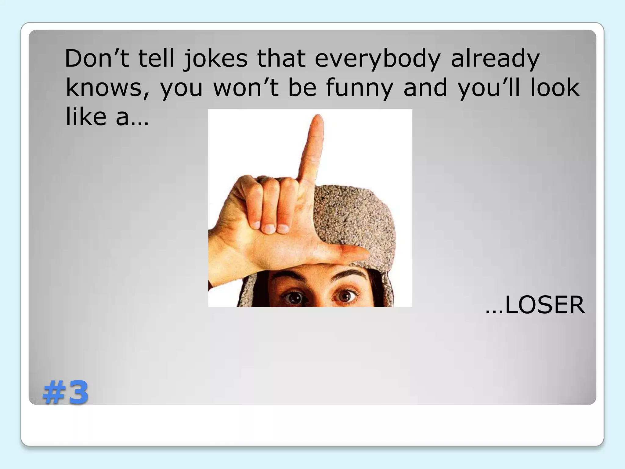 ten tips to be the class clown | PPTX