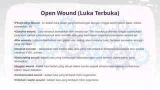 (perawatan luka dll) cara penanganan pptx | PPTX