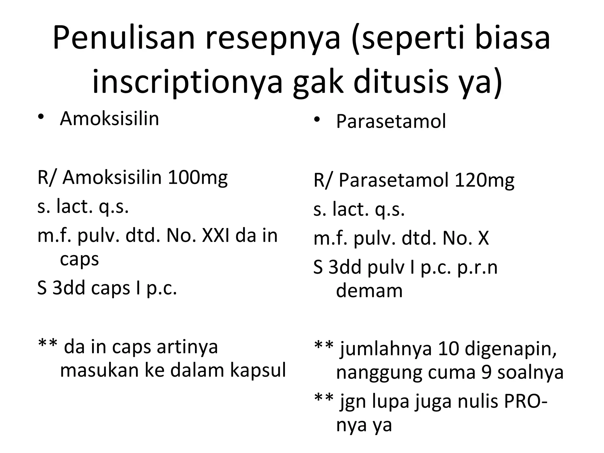 Tentir+menulis+resep+fkui2007 | PPT