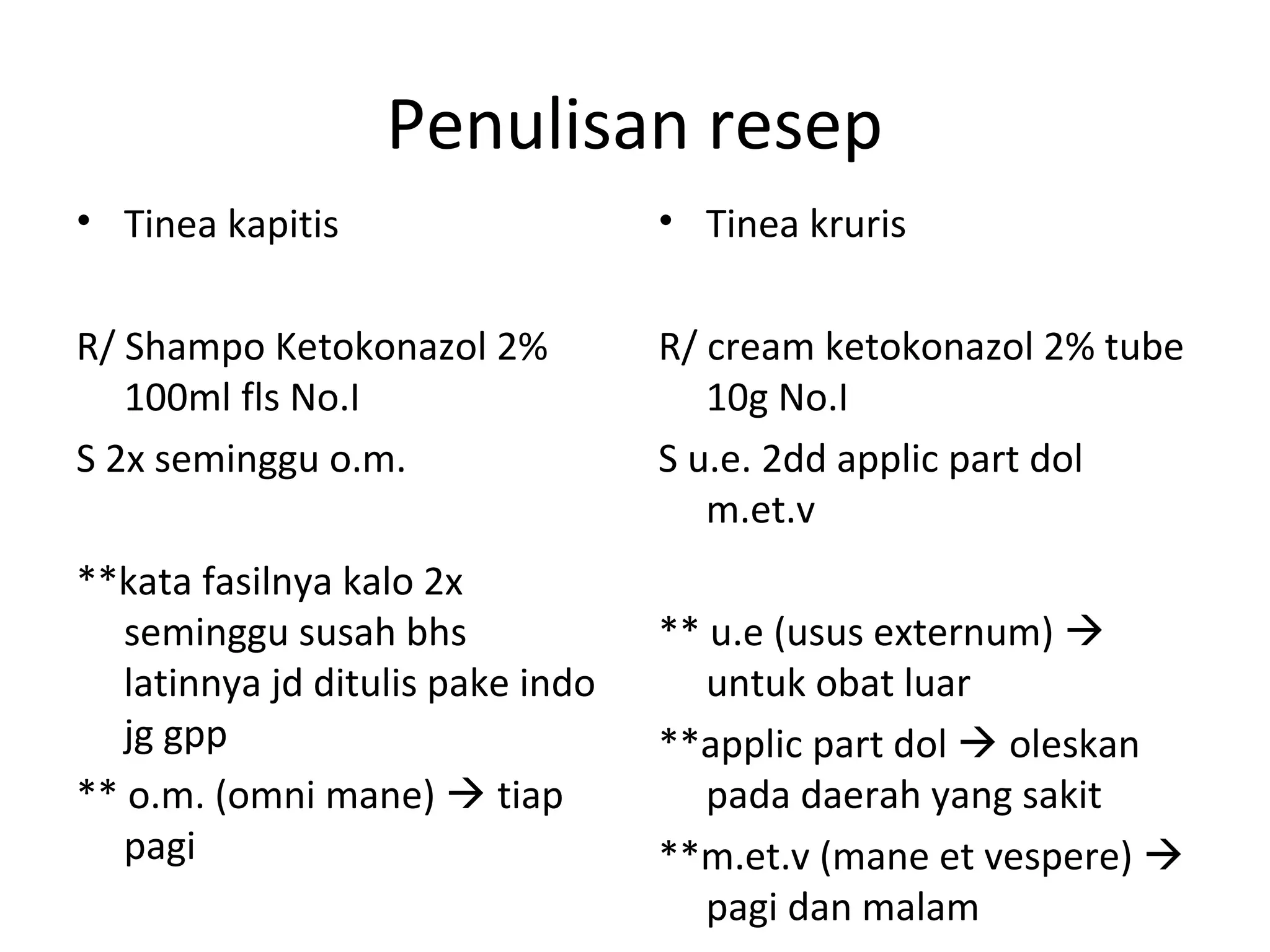 Tentir+menulis+resep+fkui2007 | PPT