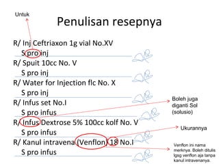 Tentir+menulis+resep+fkui2007 | PPT
