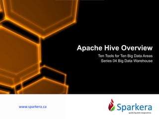 Ten tools for ten big data areas 04_Apache Hive | PPTX