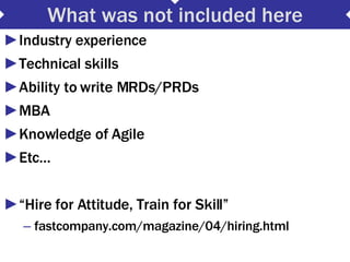 Ten Traits Of Good Product Managers | PPT