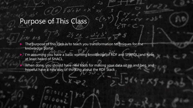 Transformational Tricks for RDF.pptx | Databases | Computer Software and Applications