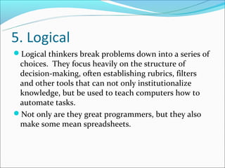 Ten types of thinking | PPT