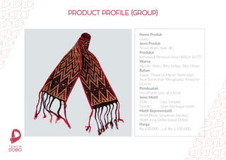 Tenun Dobo Rebranding Process | PPT