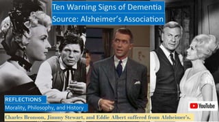 Ten Warning Signs of Alzheimer's Disease and Dementia | PPT