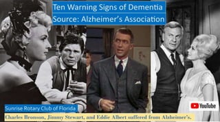 Ten Warning Signs of Alzheimer's Disease and Dementia | PPT