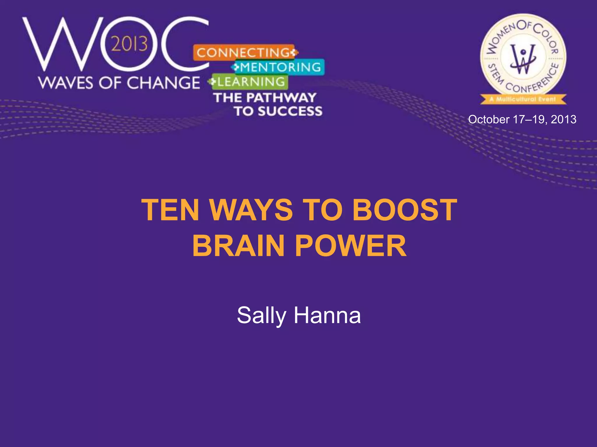 Ten Ways to Boost Brain Power - Habits of the Super Smart | PPTX