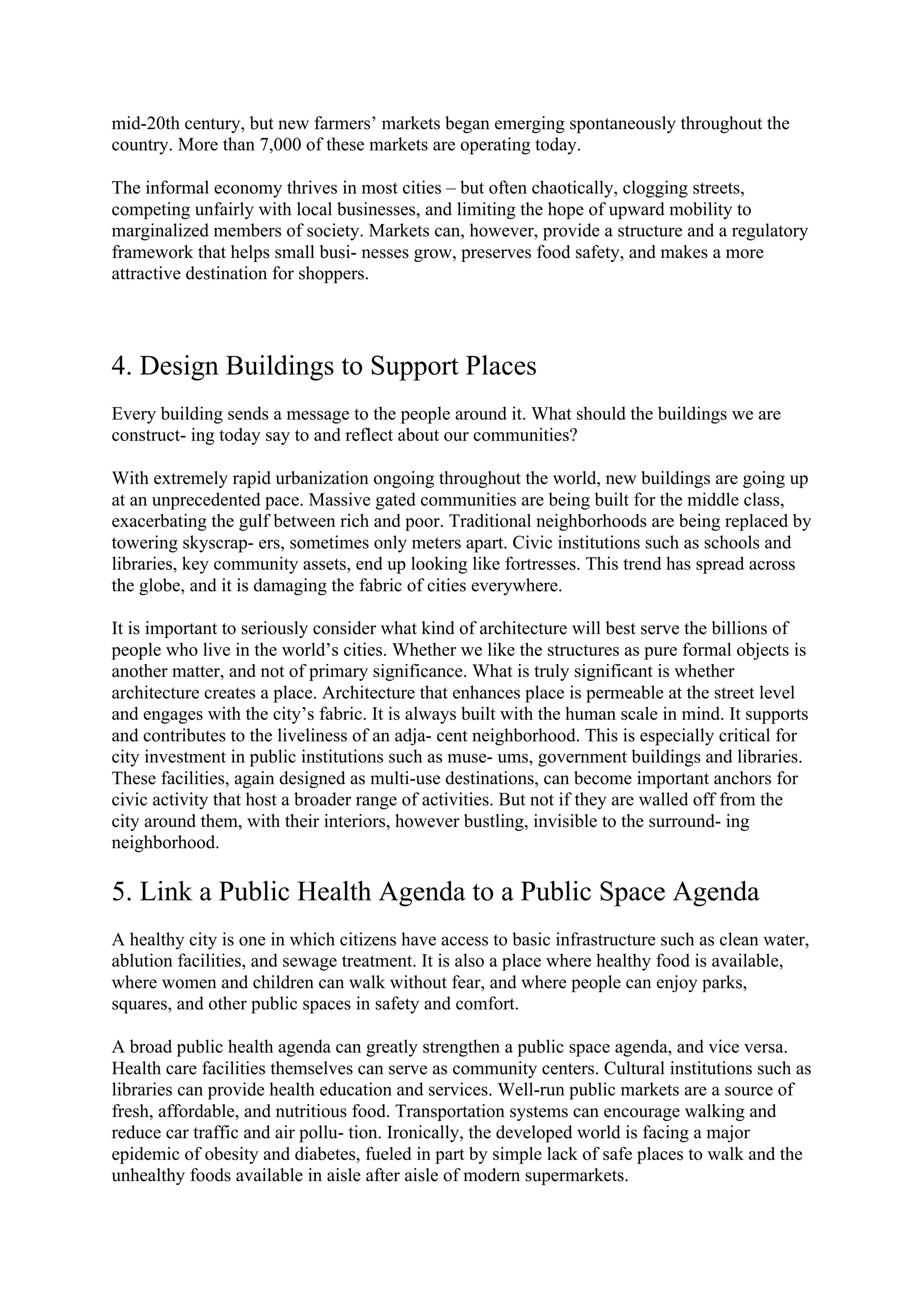 Ten ways to improve your city | PDF