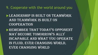 Ten ways to master leadership skills | PPTX