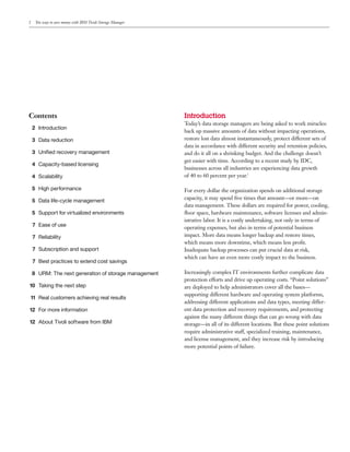 Save costs by using IBM Tivoli Storage Manager | PDF | Data Storage and ...