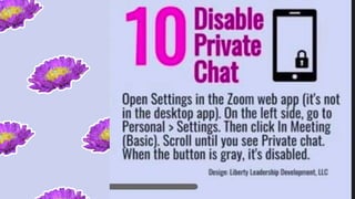 Ten ways to secure zoom | PPT