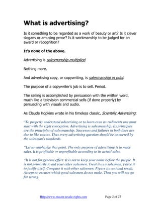Ten ways to write more effective ads | PDF