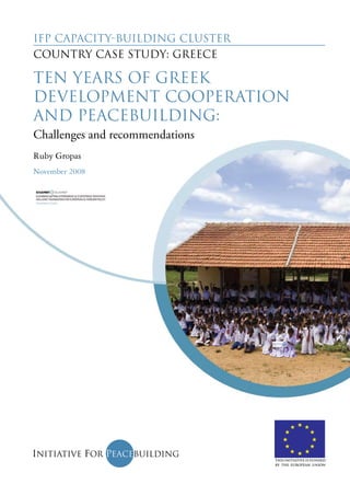 Ten years of greek development cooperation and peacebuilding | PDF