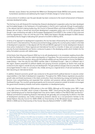 Ten years of greek development cooperation and peacebuilding | PDF